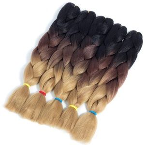 Accessories | 5 Packs Of Black Brown 3 Tone Ombr Braiding Hair | Poshmark